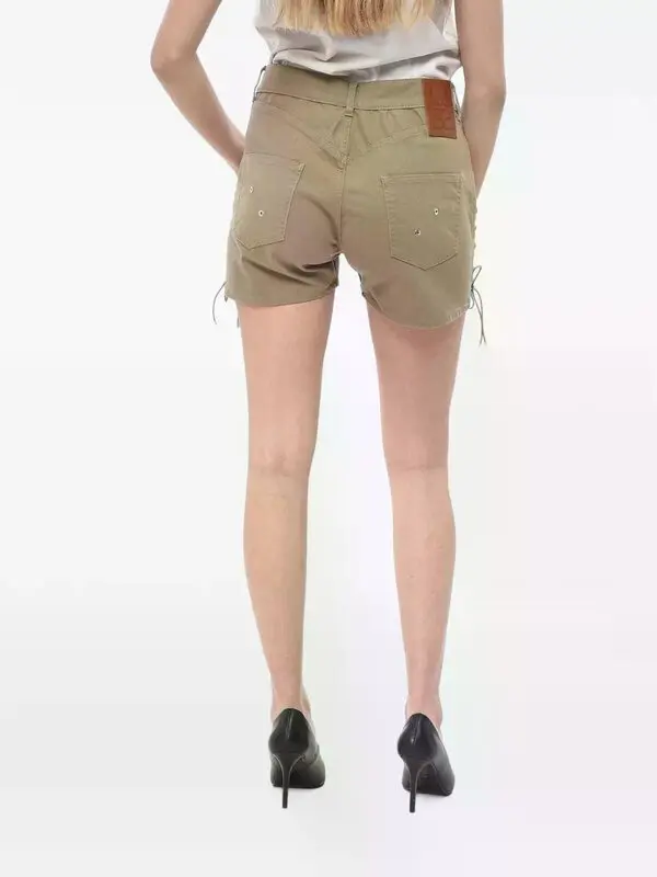 LUDOVIC DE SAINT SERNIN Lace-up Denim Shorts