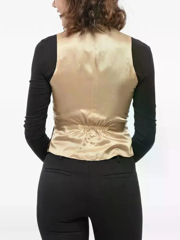 Tagliatore Animal Print Velvet Vest