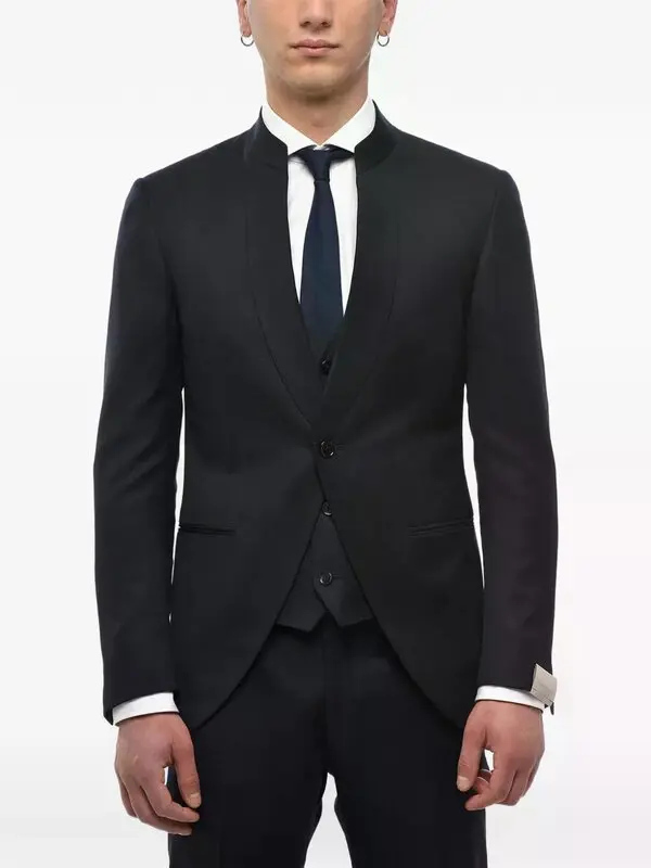 Corneliani Mandarin-collar Three-piece Suit