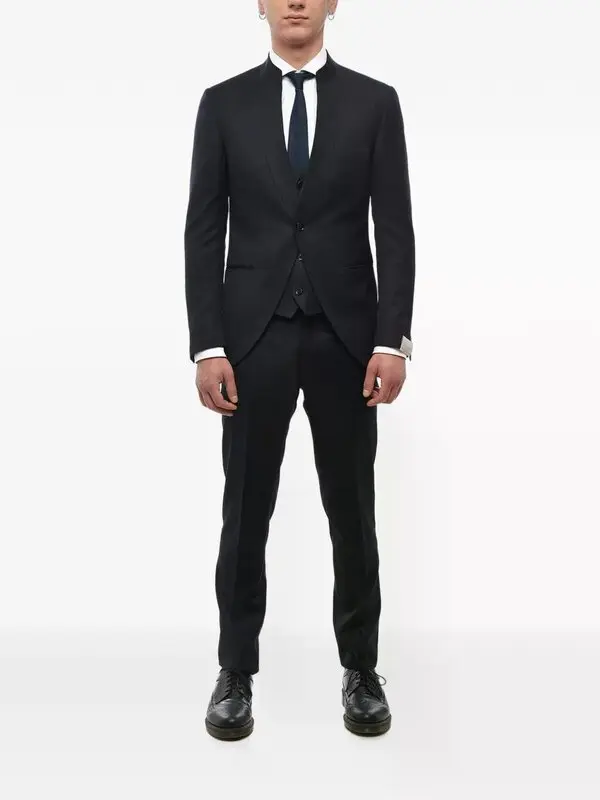 Corneliani Mandarin-collar Three-piece Suit