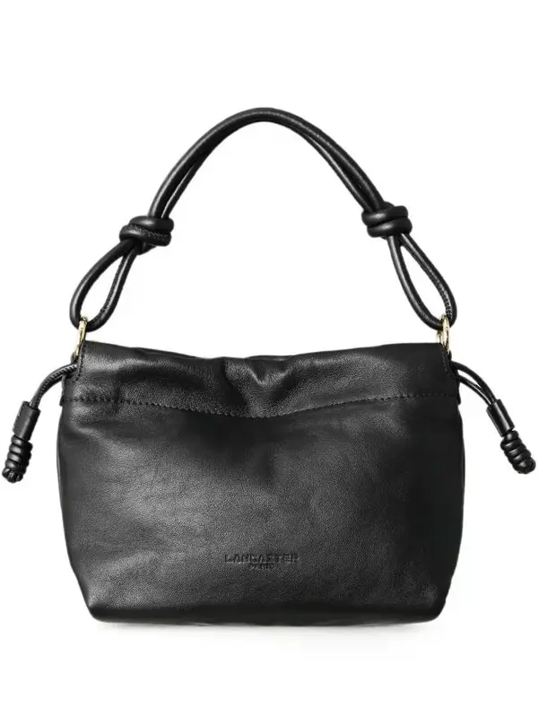 LANCASTER Knotted-handle Drawstring Shoulder Bag - Black