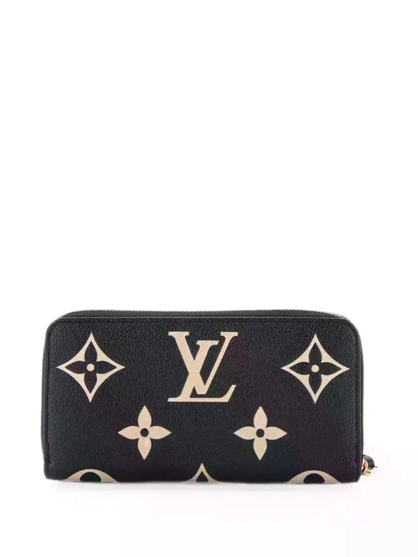 LOUIS VUITTON Zippy Wallet Bicolor Monogram Empreinte Giant Small Wallets