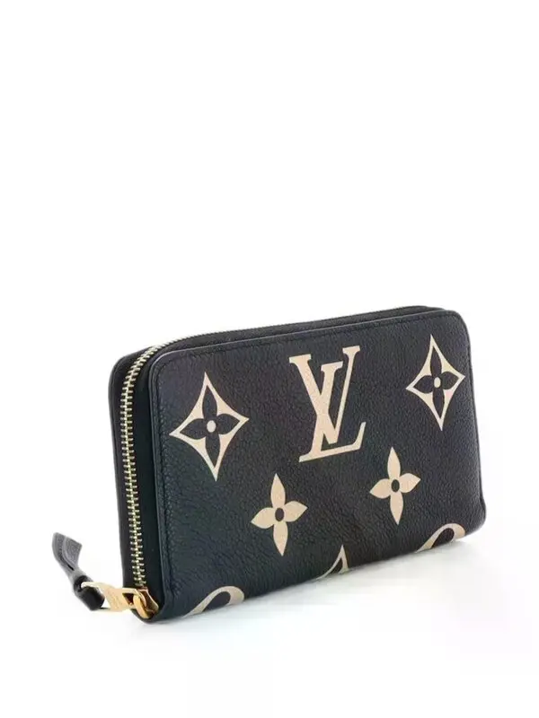 LOUIS VUITTON Zippy Wallet Bicolor Monogram Empreinte Giant Small Wallets