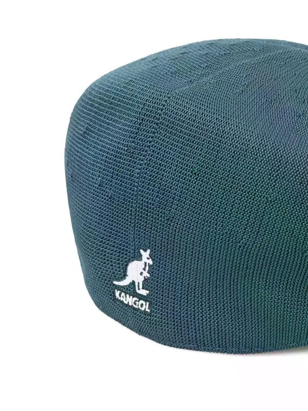 KANGOL Tropic 504 Logo Embroidered Flat Cap - Blue