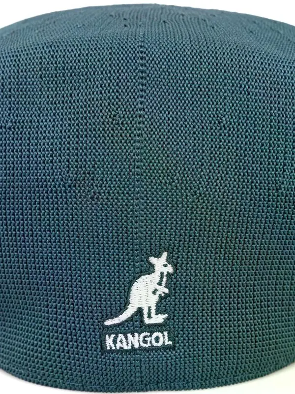 KANGOL Tropic 504 Logo Embroidered Flat Cap - Blue