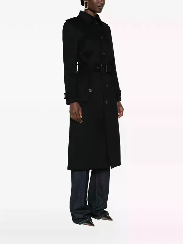 Saint Laurent Belted Single-breasted Coat