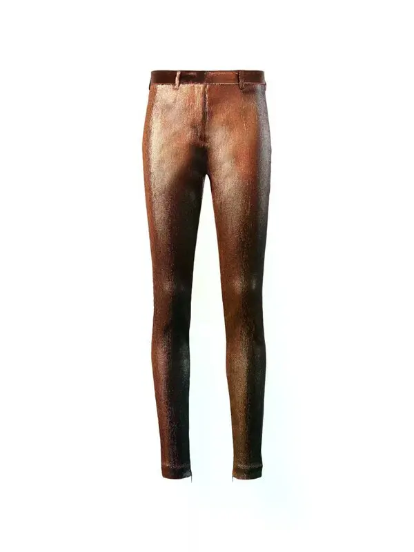 Roberto Cavalli Stretch Lurex Solid Trousers