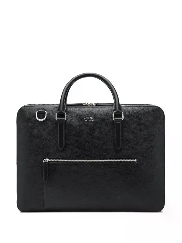Smythson Large Ludlow-leather Zip-front Briefcase