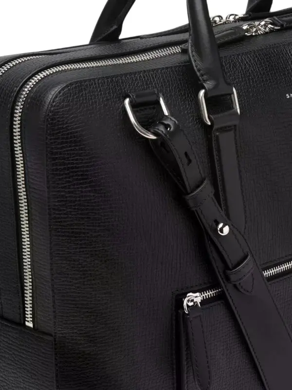 Smythson Large Ludlow-leather Zip-front Briefcase