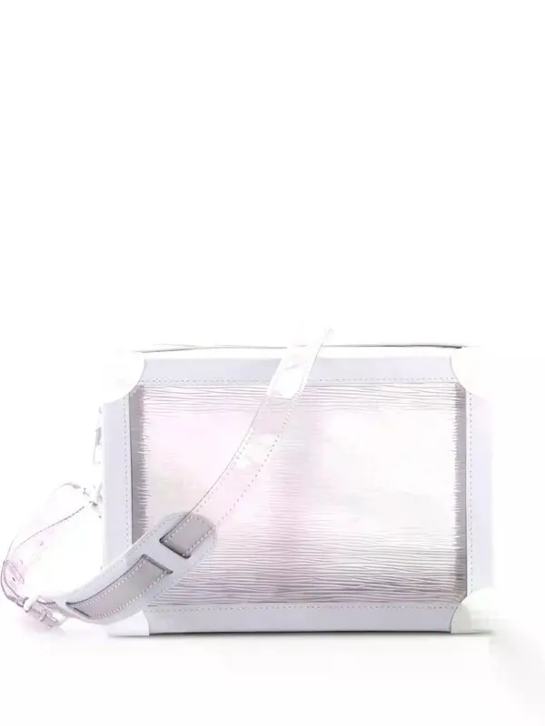 LOUIS VUITTON Soft Trunk Epi Plage Pvc Crossbody Bag - White