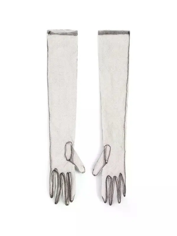Philosophy Di Lorenzo Serafini Transparent Long-length Gloves - Black