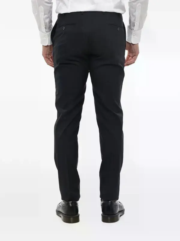 Corneliani Dark Virgin Wool Trousers