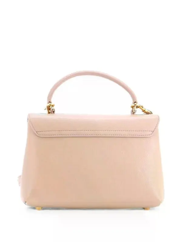 Celine Nino Top Handle Bag Leather Satchel - Neutrals
