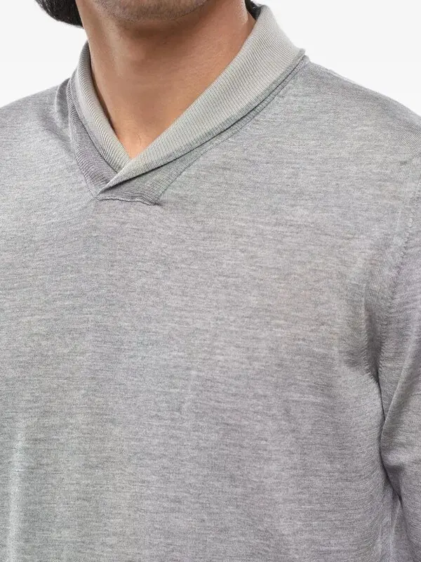Corneliani Shawl-collar Wool Sweater