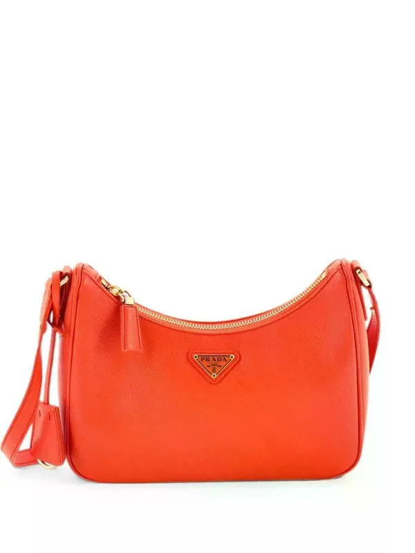 Prada Re-edition Hobo Saffiano Leather Mini Shoulder Bag