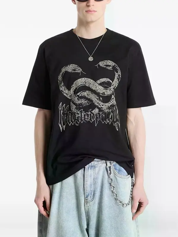 WASTED Snake-print T-shirt