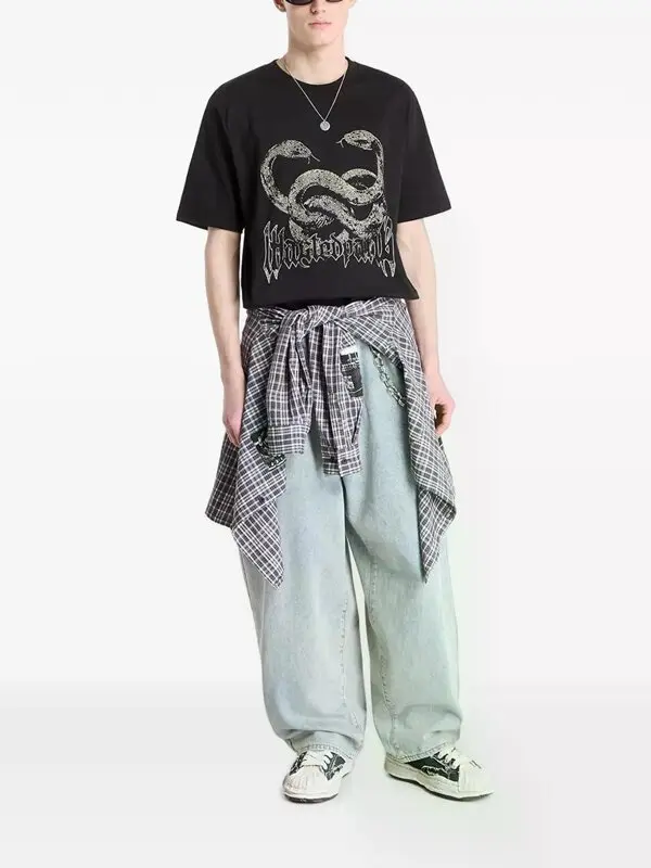 WASTED Snake-print T-shirt
