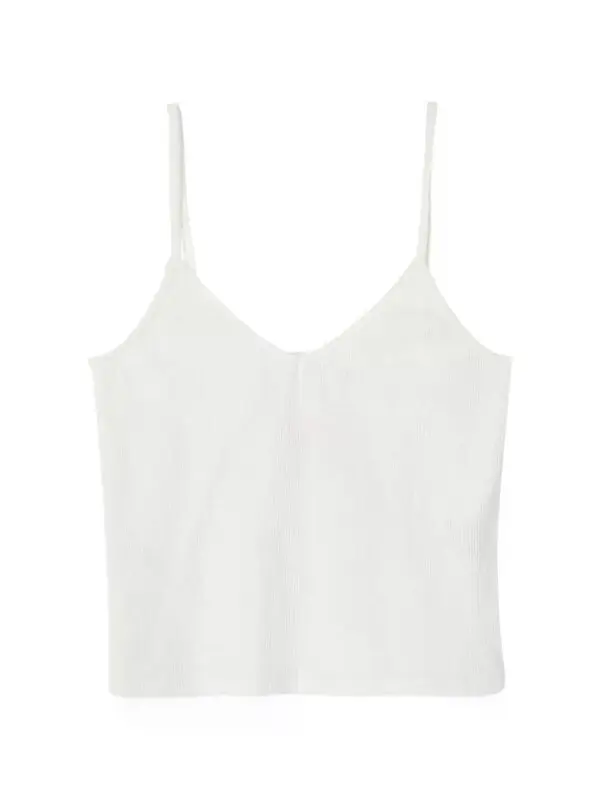 American Vintage V-neck Ribbed Spaghetti Strap Tank