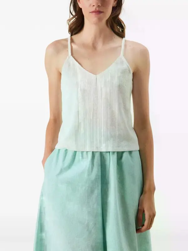 American Vintage V-neck Ribbed Spaghetti Strap Tank