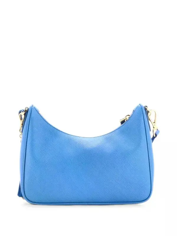 Prada Re-edition 2005 Saffiano Leather Small Shoulder Bag - Blue
