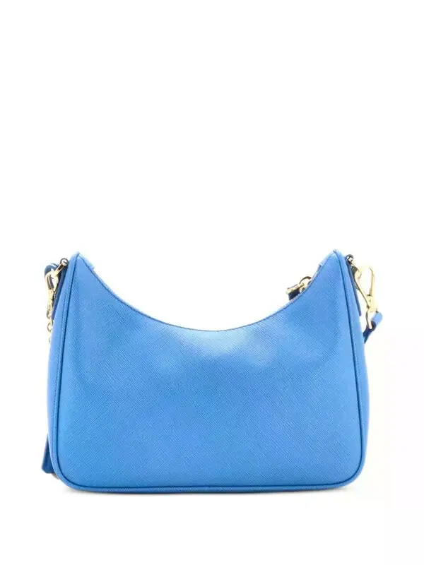 Prada Re-edition 2005 Saffiano Leather Small Shoulder Bag - Blue
