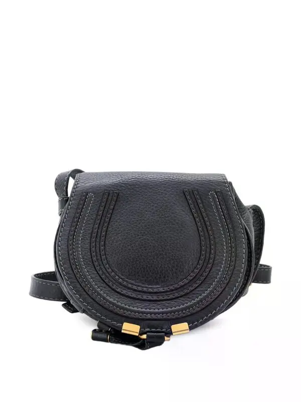 Chloé Marcie Leather Mini Crossbody Bag - Black