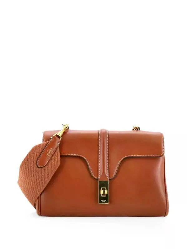 Celine Soft 16 Bag Smooth Calfskin Teen Shoulder Bag - Brown