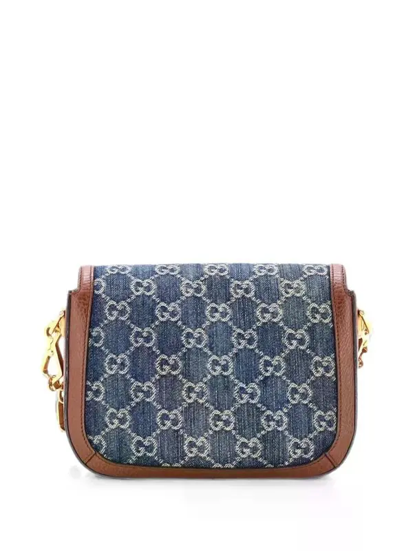 Gucci Horsebit 1955 Gg Denim Mini Shoulder Bag