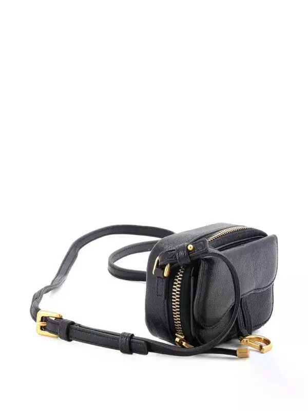 Dior Saddle Shoulder Strap Pouch Goatskin Mini