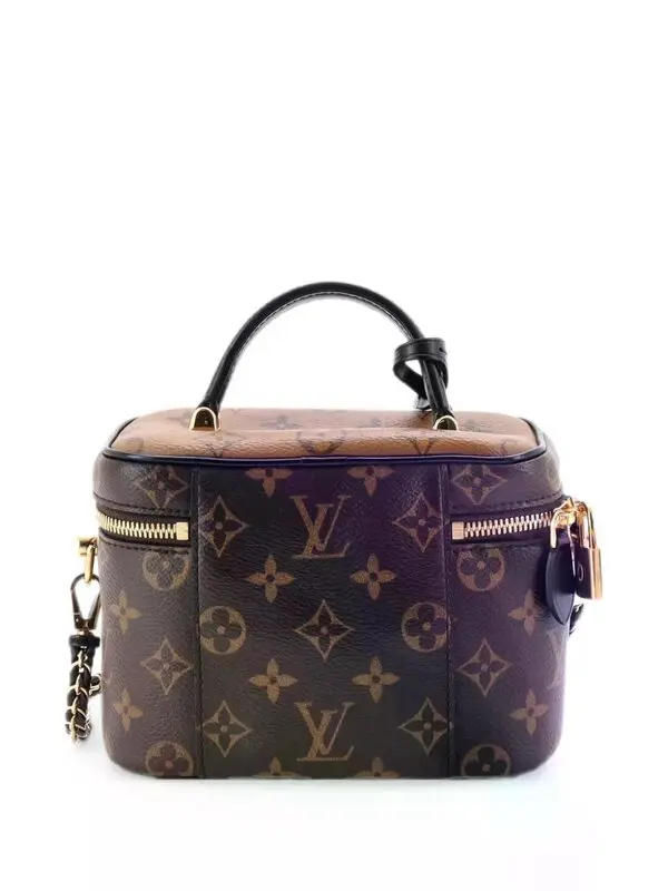 LOUIS VUITTON Vanity Handbag Reverse Monogram Canvas Pm Satchel