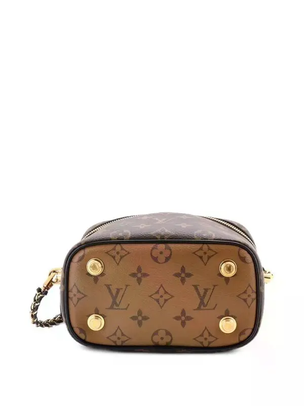 LOUIS VUITTON Vanity Handbag Reverse Monogram Canvas Pm Satchel - Brown