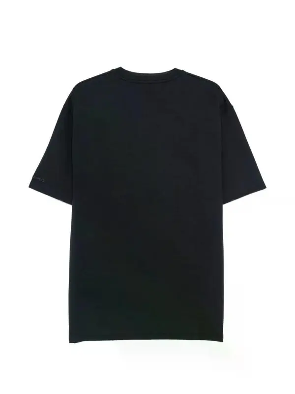 Karl Lagerfeld Monogram-embroidered Crew-neck T-shirt