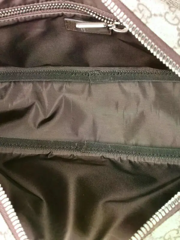 Gucci Gg Coated Canvas Messenger Bag