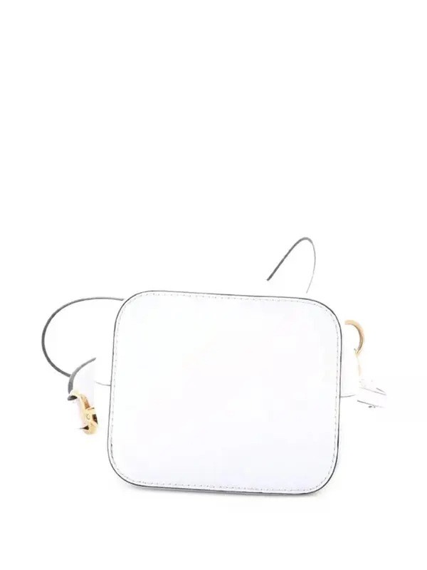 Fendi Mon Tresor Leather Mini Bucket Bag - White