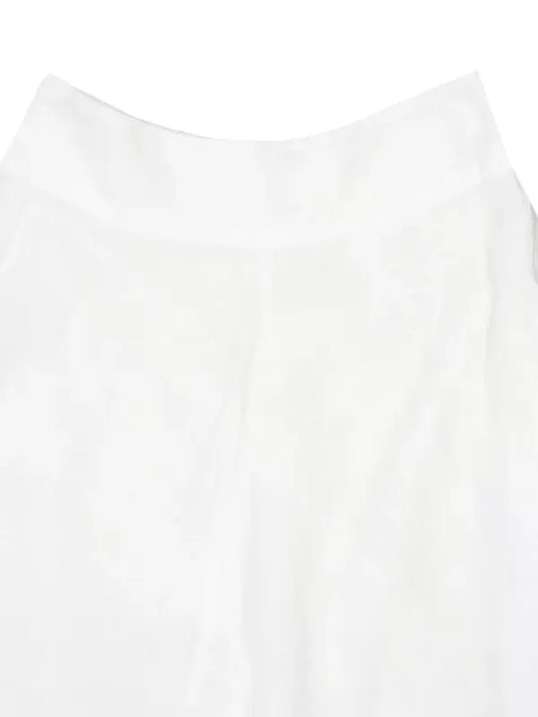 120% Lino Midi Skirt - White