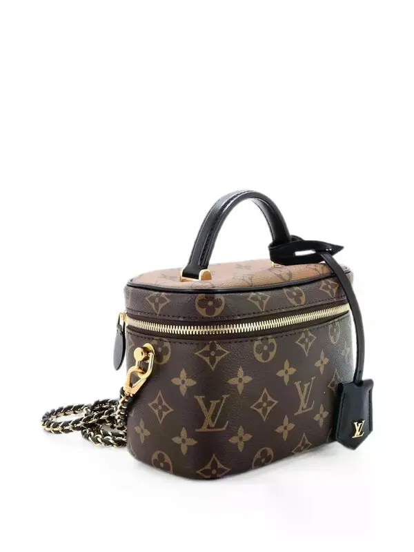 LOUIS VUITTON Vanity Handbag Reverse Monogram Canvas Pm Satchel