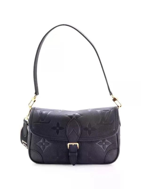 LOUIS VUITTON Monogram Empreinte Giant Diane Nm Shoulder Bag - Black