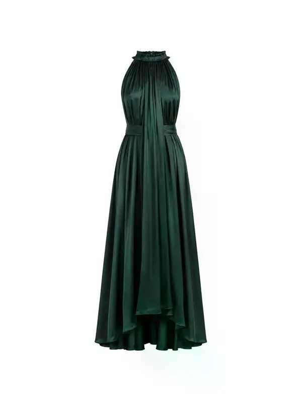 SA SU PHI Frida Pleated Maxi Dress - Green