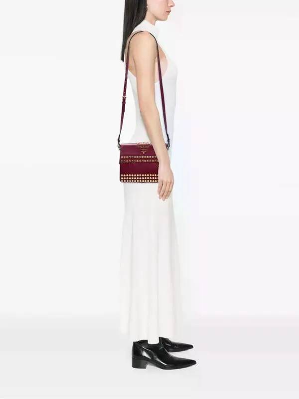 Prada Studded Saffiano Lux Idol Crossbody Bag
