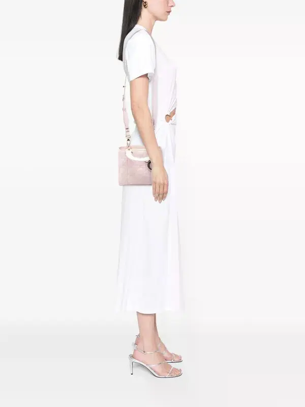 Dior 2016 Small Lambskin Cannage My Abcdior Lady Satchel - Pink