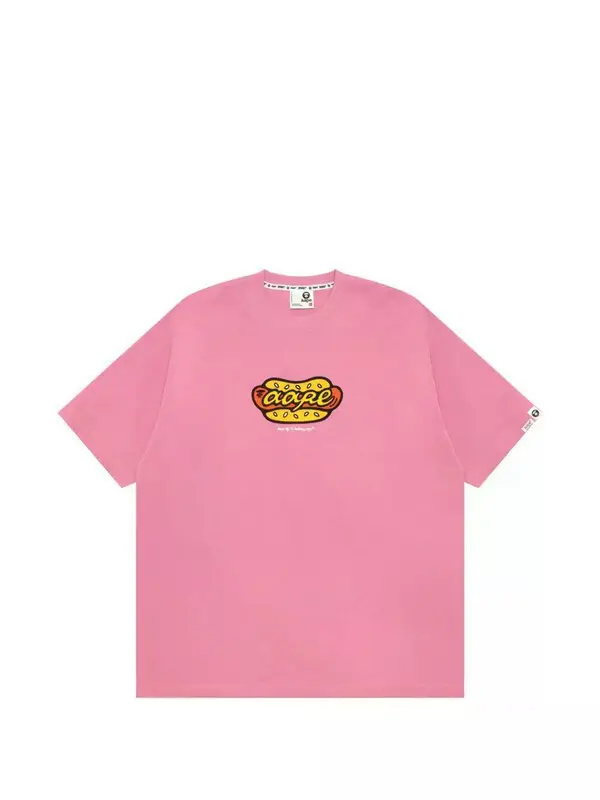 AAPE BY *A BATHING APE Graphic-print Logo-patch T-shirt