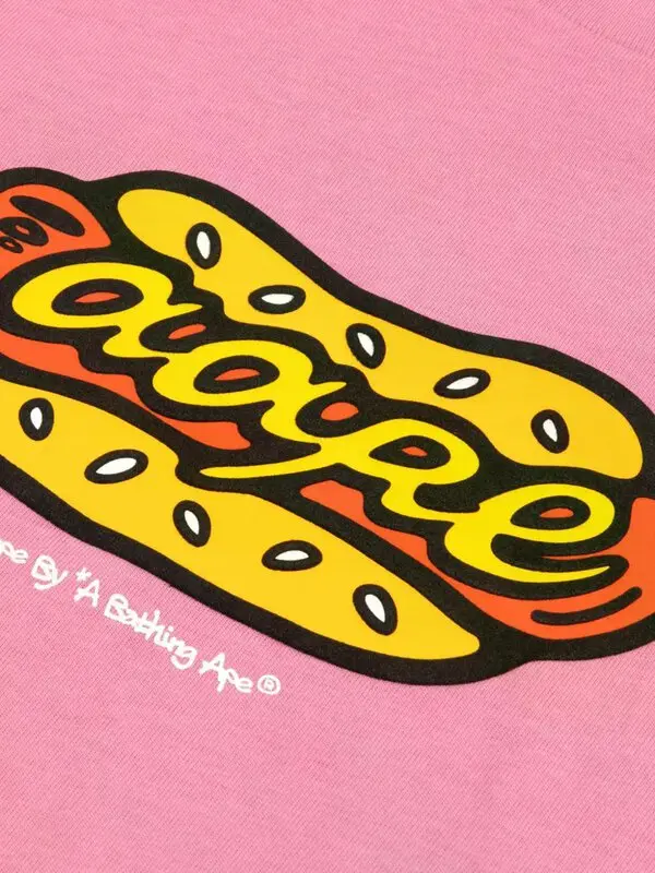 AAPE BY *A BATHING APE Graphic-print Logo-patch T-shirt
