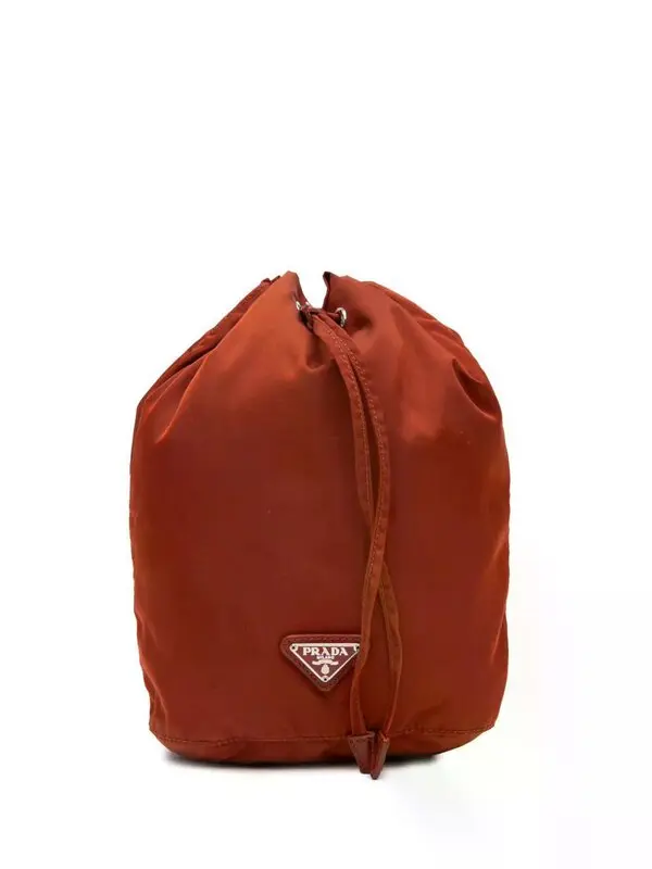 Prada 2000-2013 Tessuto Drawstring Pouch Bucket Bag