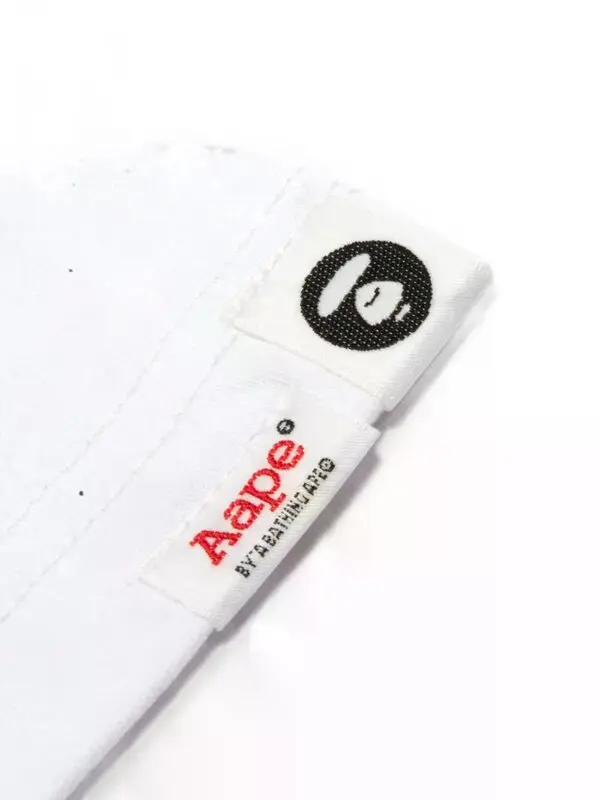 AAPE BY *A BATHING APE Aapeunvs Moonface Logo-print T-shirt - White
