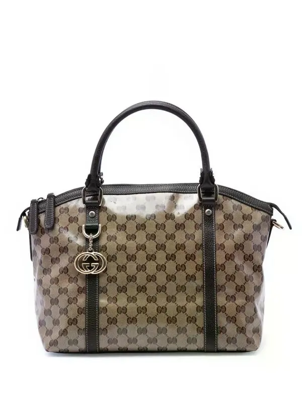 Gucci 2016-2026 Medium Gg Crystal Charm Dome Satchel
