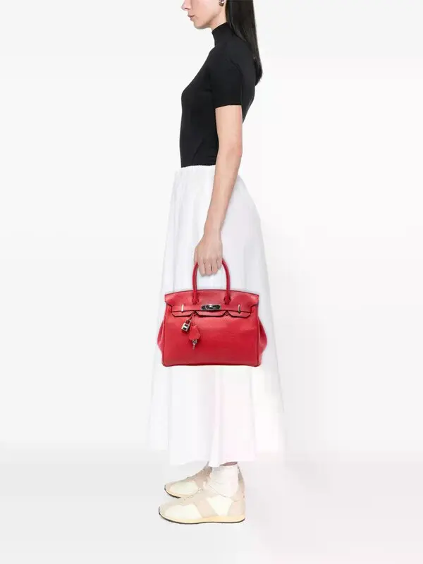 Hermès Togo Leather Birkin 30 Handbag - Red