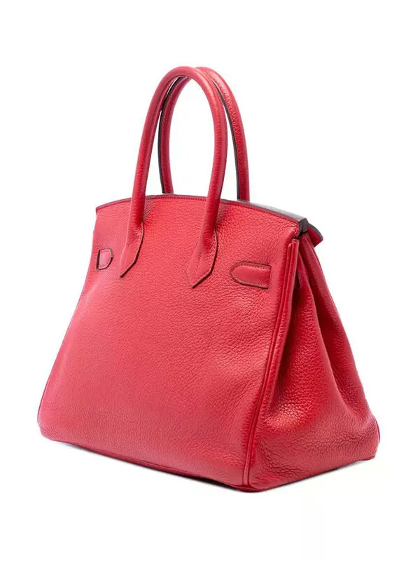 Hermès Togo Leather Birkin 30 Handbag - Red