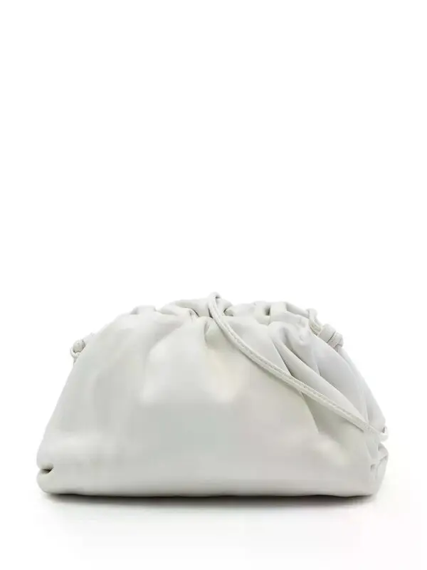 Bottega Veneta 2012-2026 Lambskin The Mini Pouch Crossbody Bag - White