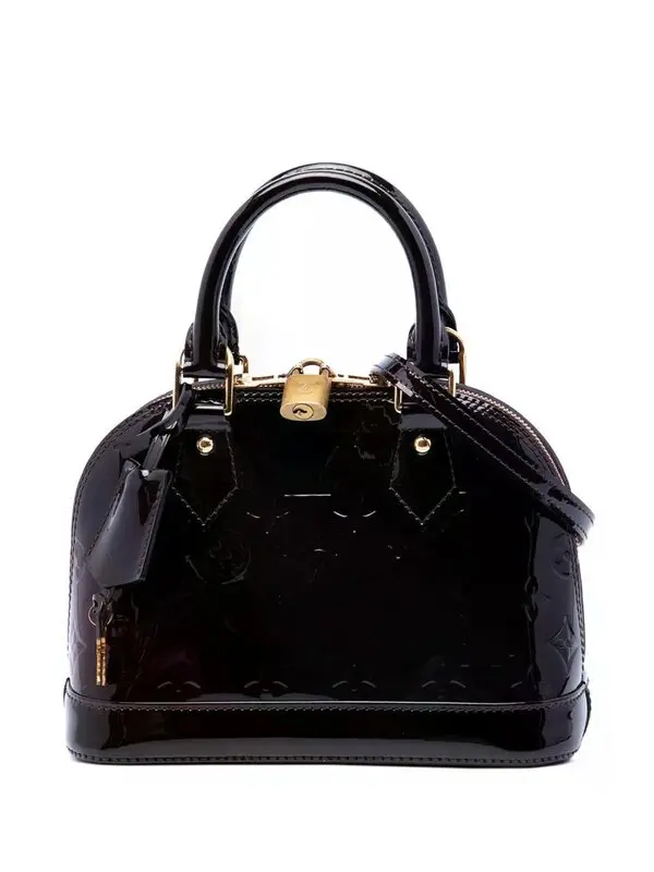 LOUIS VUITTON 2016 Monogram Vernis Alma Bb Satchel