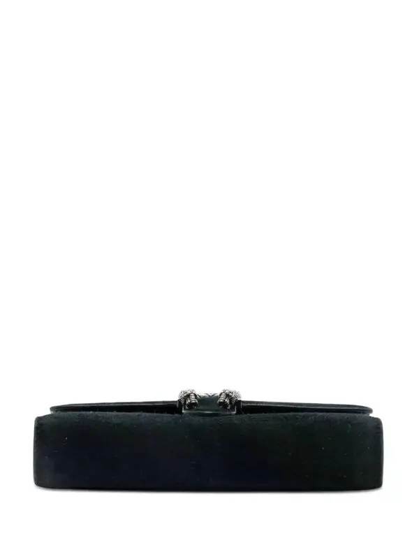 Gucci Suede Dionysus Wallet On Chain Crossbody Bag - Black